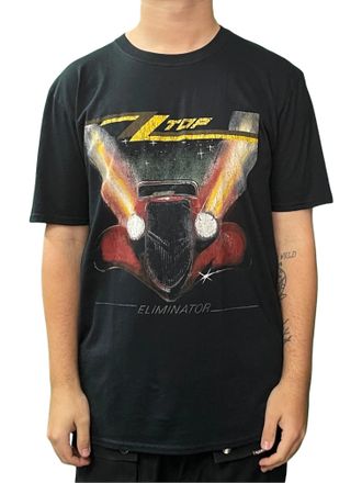 ZZ Top Herren T-Shirt, Eliminator, GR. Large (Herstellergr&ouml;&szlig;e: Large), Schwarz (Black)
