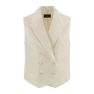 MVP Wardrobe Klassische Weste mit Revers - - Suits - Damen - Beige - S