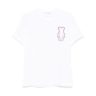 Comme Des Gar&ccedil;ons Homme, Tops, Blanc, Taille: L Pull &agrave; Col Rond avec Imprim&eacute; Graphique