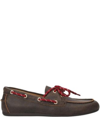 Bibi Lou mocassins en daim - Marron