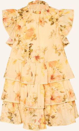 Zimmermann Kleid Mahon Mit Spitze Und R&uuml;schen orange