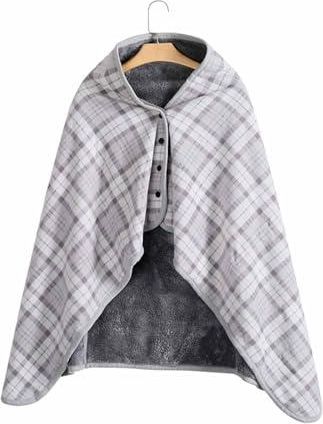 Generic Poncho Femme Hiver Chaud Chale Femme Hiver Chaud Cape Femme Effet enveloppant Ch&acirc;le Flanelle Doux Style Japonais Portable Couverture Cosy Maison