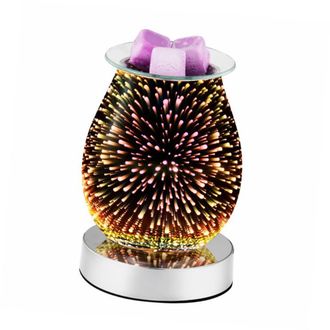 Valiclud Aromatherapie Tischlampe mit Feuerwerkseffekt Eleganter Duftlampen Diffusor aus Glas Ber&uuml;hrungsempfindlich Vielseitig f&uuml;r Wohnzimmer B&uuml;ro Spa und Schl