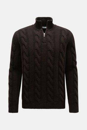 Braun Hamburg Herren - Cashmere Troyer dunkelbraun