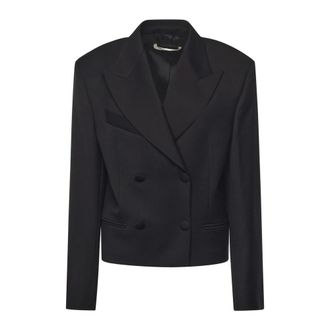 Nineminutes Schwarze Doppelreiher-Jacke - - Jackets - Damen - Schwarzk - XS