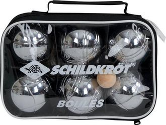 Schildkrot Fitness Boccia BOULE/BOCCIA Set, 2x3 Stahlkugeln+Zielkugel in Tragetasche