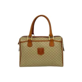 Celine Sac &agrave; main en cuir Macadam Pre-owned - Femme - Pre-owned - Brun - Taille: ONE Size