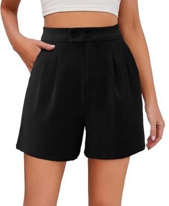 Generic Pantalon dhiver durable 2025 pour femme - Short décontracté à taille haute - Jambes larges - Poches latérales - Pantalon décontracté pour lentraînemen