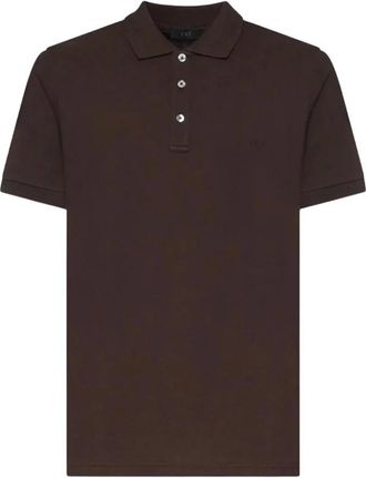 Fay Homme, Tops, Brun, Taille: L Polo Piquet Stretch