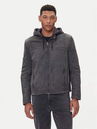 Milestone Lederjacke MSRenaldo 531006 60725 Grau Regular Fit