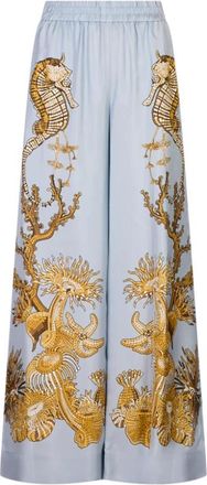 La DoubleJ Femme, Pantalons, Bleu, Taille: 38 FR Palazzo Pants