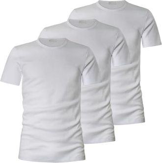 Liabel T-Shirt pour Homme col Rond en Coton Chaud 100% Interlock Lot de 3 Art. 2828-23 Blanc XXL