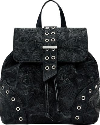 Desigual Femme, Sacs, Noir, Taille: ONE Size Moonstone Prisa Shor Backpack