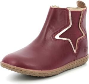 Kickers Vermillon, Boots Fille, Bordeaux, 31
