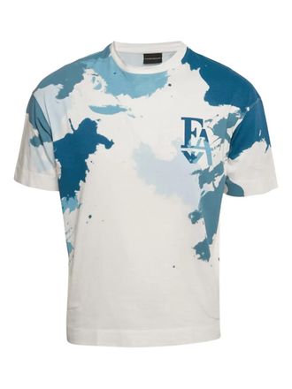 Emporio Armani T-Shirt mit Print - Wei&szlig;