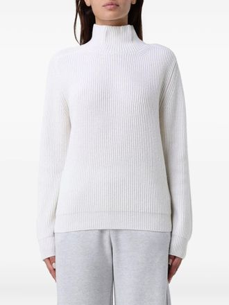 Dondup pull c&ocirc;tel&eacute; &agrave; col roul&eacute; - Blanc