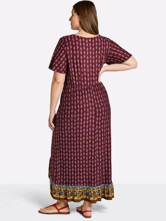 Sheego Strandkleid Jersey-Kleid Kurzarm