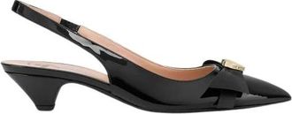 Love Moschino Femme, Chaussures, Noir, Taille: 38 EU Escarpin slingback en cuir verni