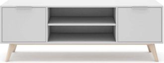 Calicosy Meuble TV 2 Portes 2 Niches L140 cm - Campus