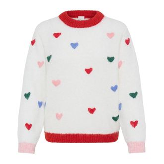 Ichi Ichi - Pull Ihbelablue - Femme - Pulls - Blanc - Taille: 46 FR