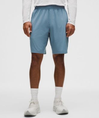 lululemon Pace Breaker Shorts ohne Liner f&uuml;r M&auml;nner - 23 cm - Gr&ouml;&szlig;e 2XL in Steel Blue