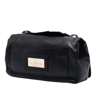Valentino Pre-owned Nappa Leder Umh&auml;ngetasche - - Pre-owned - Damen - Schwarzk - ONE SIZE