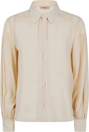 Twinset Femme, Blouses et Chemises, Beige, Taille: 38 FR Camicia