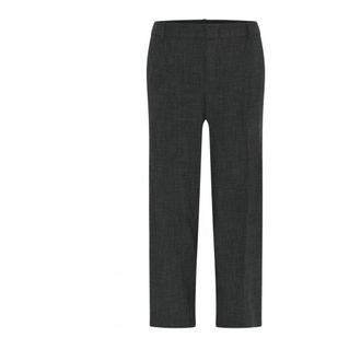 C.Ro Holzkohle Melange Breite Bundhose - - Trousers - Damen - Schwarzk - 3XL