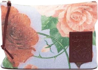 Loewe Sac pochette Pre-owned en toile - Femme - Pre-owned - Multicolore - Taille: ONE Size