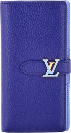 Louis Vuitton Capucines Vertical Wallet Leather small wallets - Blau
