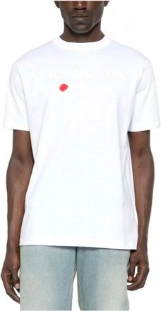 John Richmond Homme, Tops, Blanc, Taille: XL Richmond X - Hauts > T-Chemises