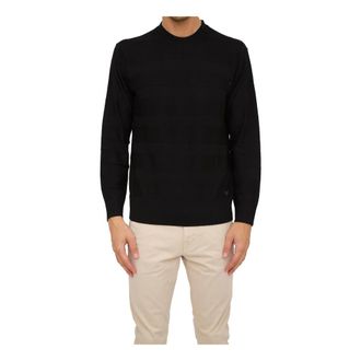Emporio Armani Rundhals-Strickware - - Knitwear - Herren - Schwarzk - 2XL