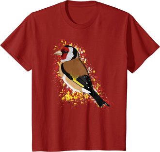 jz.birds Stieglitz Vogel Singvogel Vogelfreund Vogelbeobachter T-Shirt