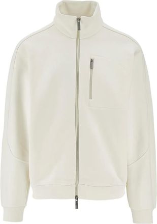 Herno Laminar Sweatshirt mit Reißverschluss - Weiß