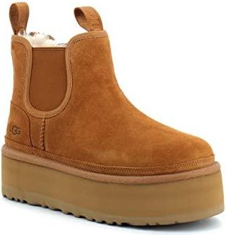 UGG Neumel Platform Chelsea Femme Botte classique, Noisette, 38 EU