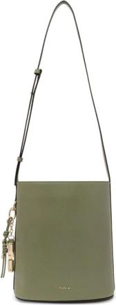 Furla Femme, Sacs, Vert, Taille: ONE Size Roxie S Bucket Bag