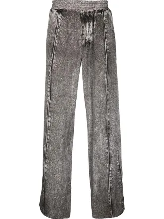 Diesel legging P-Enid &agrave; effet d&eacute;lav&eacute; - Gris