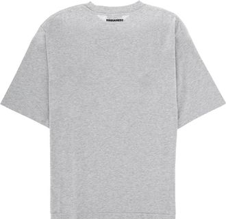 Dsquared2 Printed Cotton T-Shirt - Gray