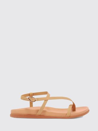 Ancient Greek Sandals Sandales tongs Aimilia en cuir nappa &agrave; talon bas