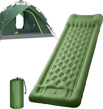 Generico Camping-Schlafmatte, dicke Matratze, elf Zentimeter, Campingmatte mit integrierter Fu&szlig;pumpe, f&uuml;r Wandern, Reisen, Outdoor, Zelt, Auto