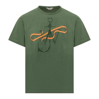 J.W.Anderson Homme, Tops, Vert, Taille: S Ribbon Anchor T-Shirt