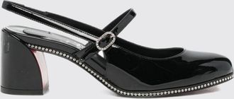 Christian Louboutin Pyraclou Mary Jane Pumps aus Lackleder mit Strasssteinen