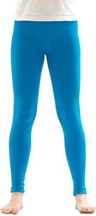 YESET Enfants Thermique Fille Leggings Pantalon Long en Coton Doublure Polaire - Turquois, 158 cm