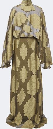 Taller Marmo Robe longue Chimera en soie jacquard