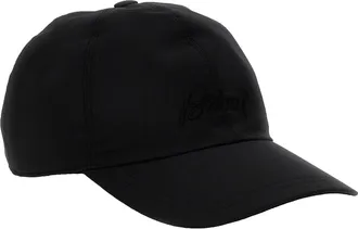 Brioni Logo-Embroidered Baseball Cap - Black