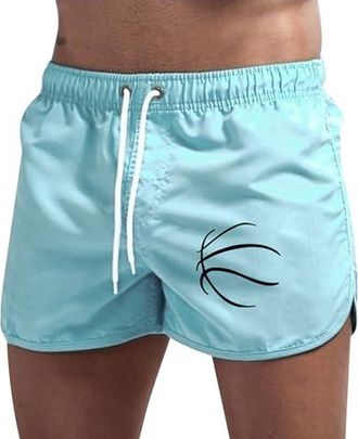 Generic Short de Bain Homme avec Poches Short Plage avec Doublure en Mesh et Cordon Serrage Imprim&eacute; Maillot de Bain Homme S&eacute;chage Rapide Piscine S&eacute;chage Rapid