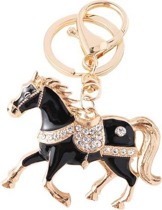 Generico Porte-cl&eacute;s En Forme De Cheval,D&eacute;coration Mignon Chinois Brillant 2026 - Porte-cl&eacute;s Animal Pour Sacs - Pour Hommes Femmes &Eacute;tudiants Voyage &Eacute;cole Bureau