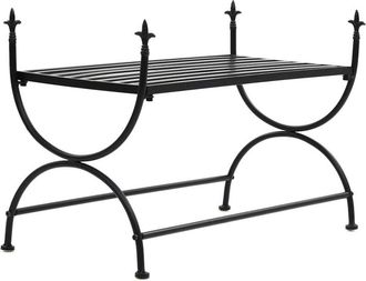 vidaXL vidaXL Banc Style vintage M&eacute;tal 83 x 42 x 55 cm Noir