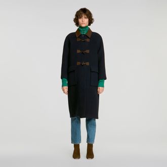Sandro Duffel-coat en laine double-face