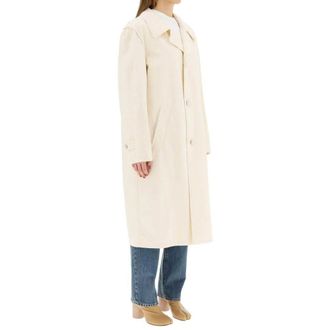 Maison Margiela Womens White Cotton Coat Clothing